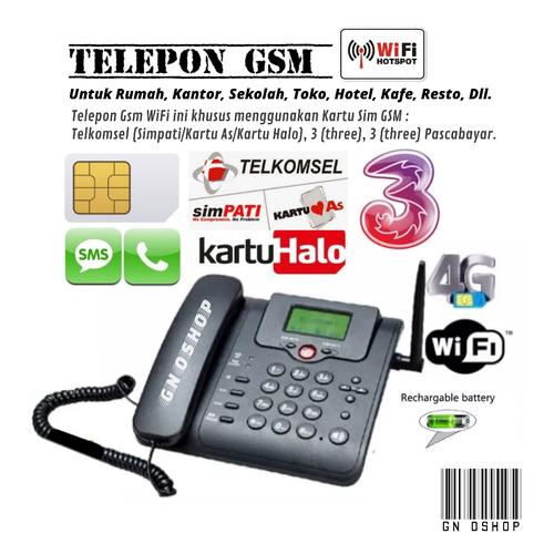 Promo Telepon GSM WiFi Rumah Telpon Telephone Modem Router FWP Desk ...