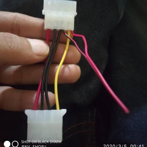 Jual Kabel Power 4pin Molex Colokan Molex power adapter cable 4pin Male ...