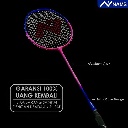 Jual NAMS RAKET BADMINTON SUPER KAITAN PINK LAVA / BULUTANGKIS ...