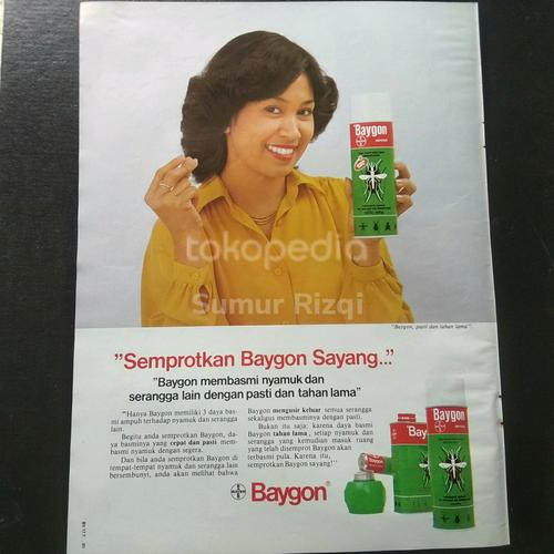 Jual iklan Jadul Obat nyamuk Baygon copotan majalah lawas original ...
