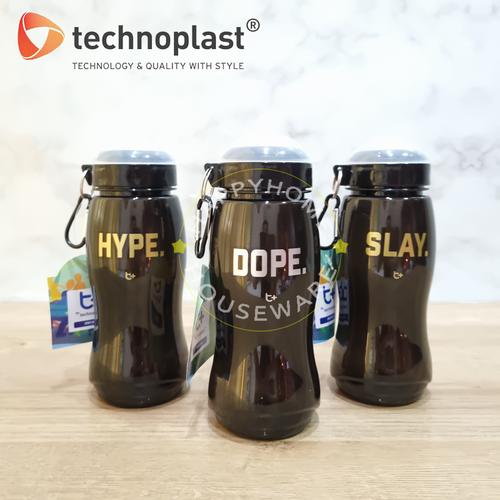 Jual TECHNOPLAST Dope Slay Hype Bottle Sport 700ml | Botol Minum Carabiner - Hitam Slay - Kota ...