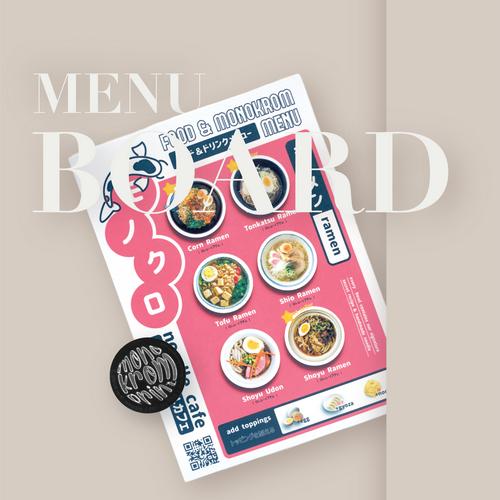 Jual Print / Cetak Menu Board uk. A4 - Kota Semarang - Monokrom ...