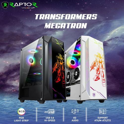 Jual Casing PC Gaming Komputer Raptor Megatron Transformers 3 Fan Case ...