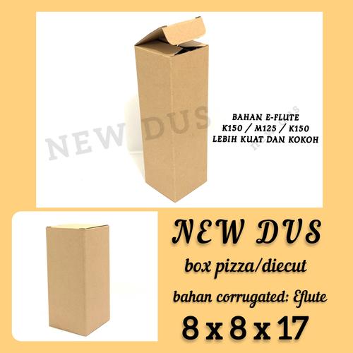Jual corrugated Box 8x8x17 kotak karton kardus packing diecut/pizza ...
