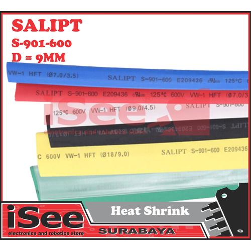 Jual HEAT SHRINK SALIPT 9mm Selongsong Isolasi Bakar 9 mm Selang 2:1 ...