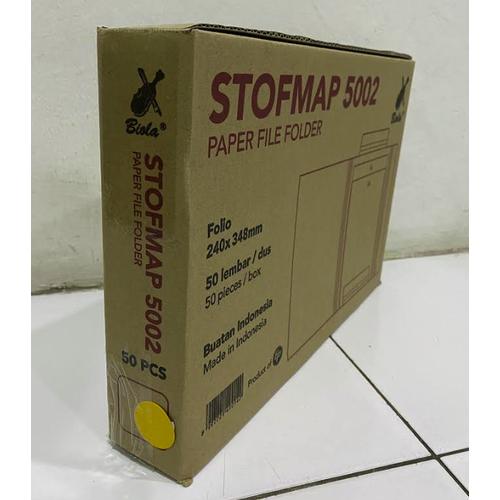 Jual Stof Stop Map Biola Folio 5002 isi 50 [Per Box] - Biru - Jakarta ...
