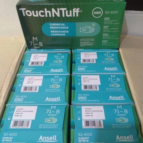Jual Sarung Tangan Nitrile Gloves Ansell TNT Touch N Tuff 92-600 10 Box ...