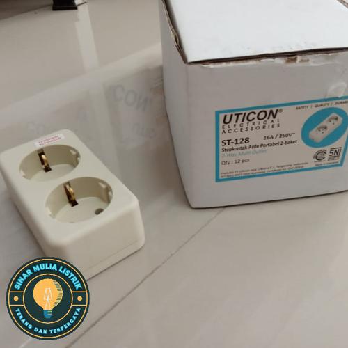Jual STOP KONTAK ARDE 2 LUBANG ST-128 UTICON - Kota Bandar Lampung - SINAR MULIA LISTRIK | Tokopedia