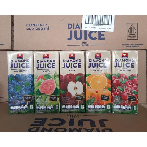 Jual Diamond Juice UHT Jus 200 ml [Kurir Sameday/Instant] - Apel, 1 Dus ...