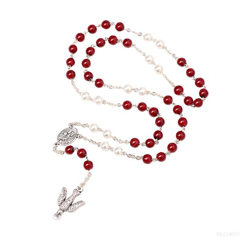 Jual Kaplet Doa Roh Kudus Mutiara 6mm Artifisial Italy Rosario Doa ...