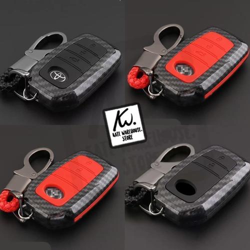 Jual Casing Kunci Carbon Toyota Innova Zenix 2022 2023 - Hitam 3 Tombol ...
