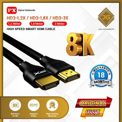 Jual Kabel HDMI 2.1 High-Speed 8K HDR Smart HDMI Cable 1.2 M PX HD2-1 ...