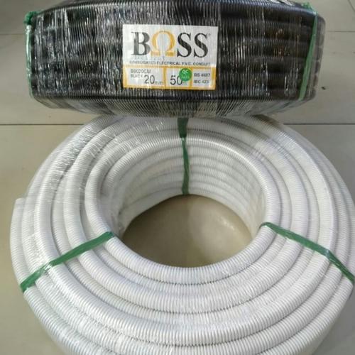 Jual flexible conduit / selang flexible Boss 20mm putih / selang ...