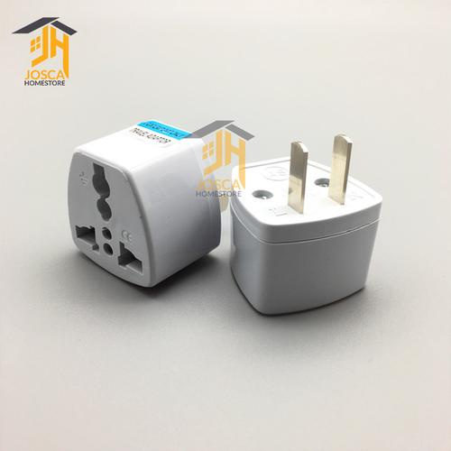 Promo Over Steker Adaptor 2 Kaki Travel Adapter ke Universal/ US/ Tipe ...