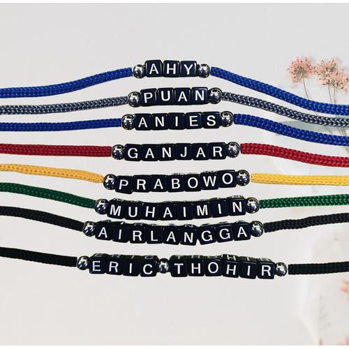 Jual Gelang custom nama / Gelang huruf / Gelang promosi - Huruf 1, 1 ...