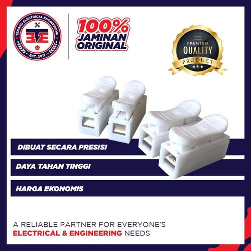 Jual Quick Connector 2 Wire Spring Terminal Sambungan Kabel Listrik 2P ...