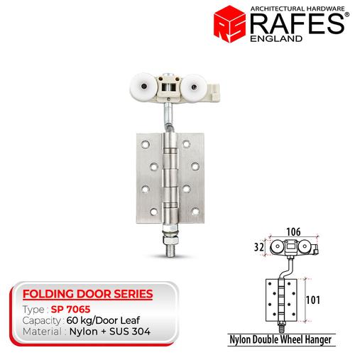 Jual RODA NILON RAFES PINTU LIPAT DENGAN SKONENG - REL BAWAH 2M ...