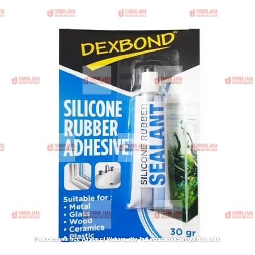 Jual DEXBOND RUBBER 30 gr BIRU Silicone Lem Kaca Bening Aquarium - Kota ...