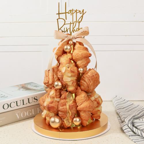Jual Croissant Crunch " Croissant Birthday cake / Croissant Birthday ...