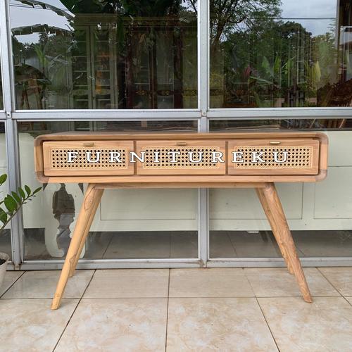 Jual meja console minimalis kayu jati - meja konsol jati combinasi ...