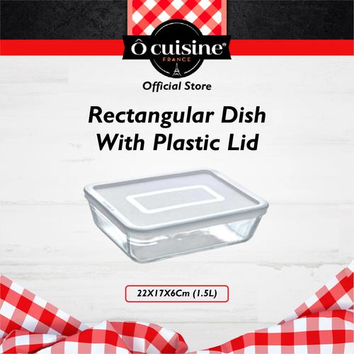 Jual Cook & Storage - Rectangular Dish With Plastic Lid 22X17X6Cm 1.5L ...