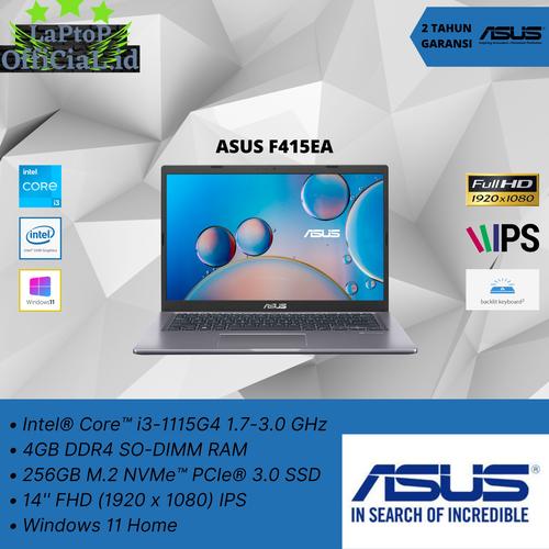 Jual LAPTOP ASUS F415EA Intel Core i3-1115G4 4GB 256GB SSD FHD IPS WIND ...
