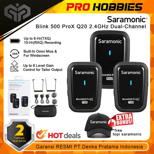 Promo Saramonic Blink 500 ProX Q10 Q20 Pro X 2.4GHz Dual-Channel ...
