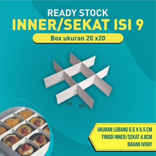 Jual Inner Box Puding Mika Sekat isi 6 dan 9 untuk Dus ukuran 20 / 22 ...