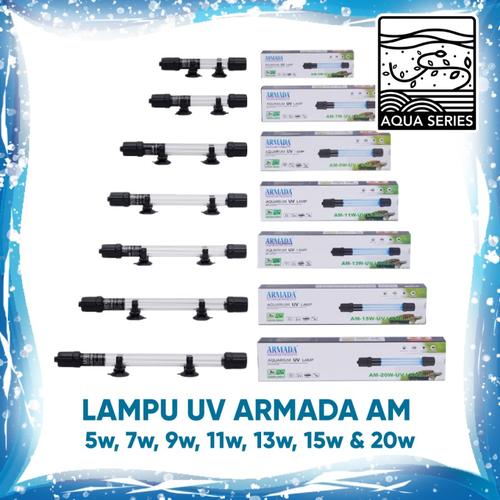 Jual LAMPU UV Armada AQUARIUM KOLAM IKAN 5 7 9 11 15 20 WATT cegah ...