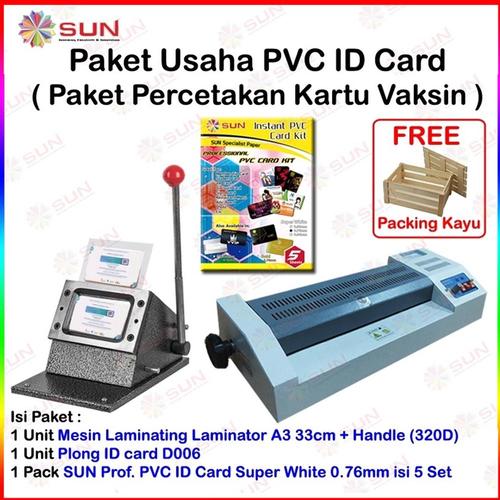 Jual Paket Usaha Cetak PVC ID Card Terdiri dari Mesin Laminating, Alat ...