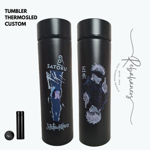 Jual Tumbler Thermos Led Jujutsu kaisen Gojo Satoru Custom | hitam ...