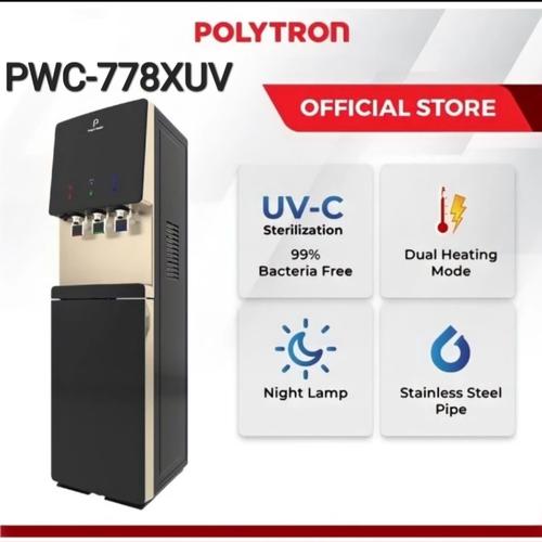 Jual DISPENSER AIR POLYTRON PWC-778XUV/WUV GALON BAWAH POLYTRON PWC 778 ...