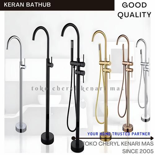 Jual KRAN BATHTUB STANDING GOLD EMAS MIXER SHOWER SALURAN LANTAI BERTU ...