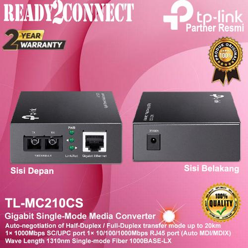 Jual TPLINK TL- MC210CS Gigabit Single-Mode Media Converter - Jakarta Pusat - READY 2 CONNECT ...