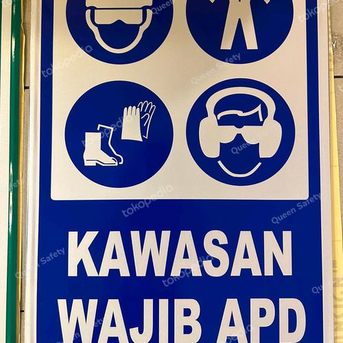 Jual rambu kawasan wajib apd - Jakarta Barat - Queen Safety | Tokopedia