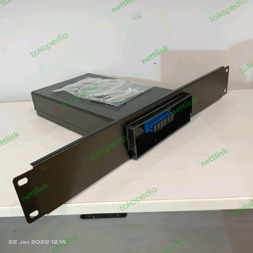 Jual odf 8 core lengkap adapter / otb mini 8 core tanpa pigtail, hitam ...