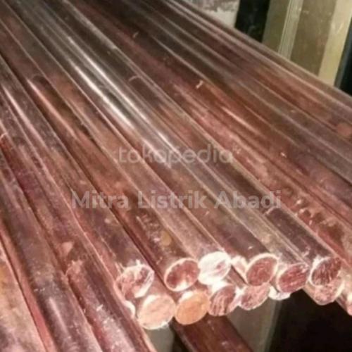 Jual Stik Rod Grounding 5/8 Tembaga Asli 1mtr dan 2mtr - 1 Meter ...