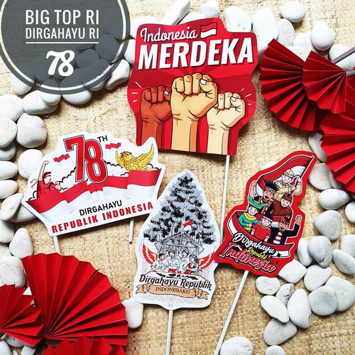 Jual Big Topper Dirgahayu RI Indonesia Independence Day HUT Hiasan ...