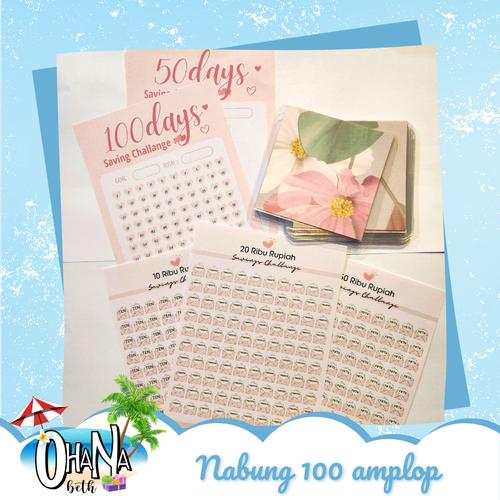 Jual 100 ENVELOPES BOX AMPLOP NABUNG CHALLENGE TANTANGAN MENABUNG 100 ...