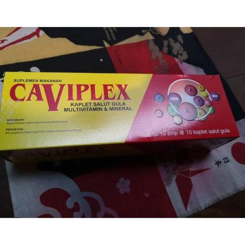 Jual Caviplex tablet multivitamin mineral daya tahan tubuh box isi 100 ...