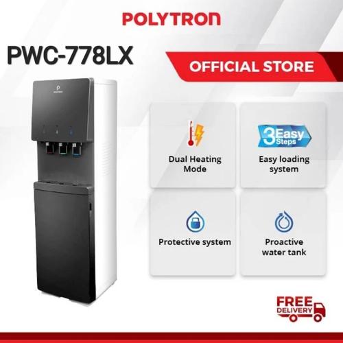 Jual DISPENSER AIR POLYTRON PWC-778LX GALON BAWAH HOT NORMAL & COOL PWC ...