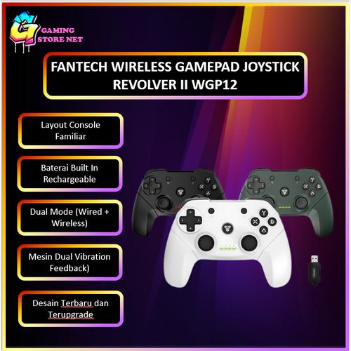 Jual FANTECH WIRELESS GAME JOYSTICK REVOLVER II WGP12 - Gamepad Dual ...