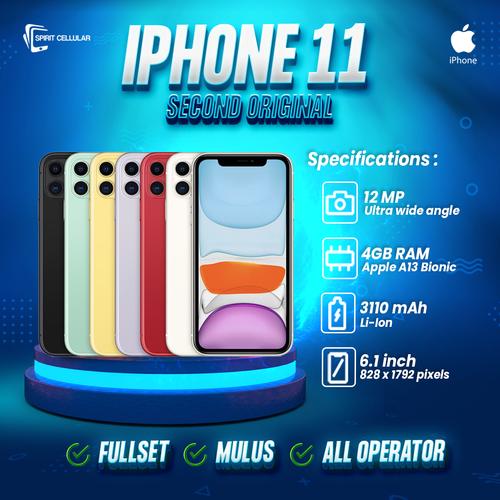 Jual Iphone 11 128gb iphone Bekas Original 100% Varian Minus Fullset ...