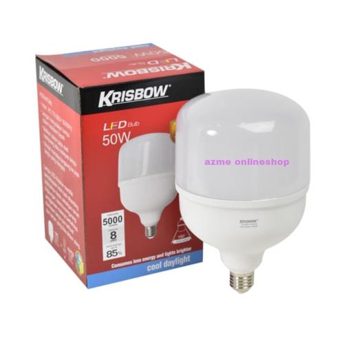 Jual krisbow bohlam led 5000 lm 6500 k putih_bulb led high power 50 w ...