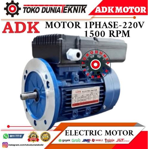 Jual ADK 0.18KW 0.25HP 4POLE 1PHASE B5 ELECTRIC MOTOR FLANGE MOUNTED ...