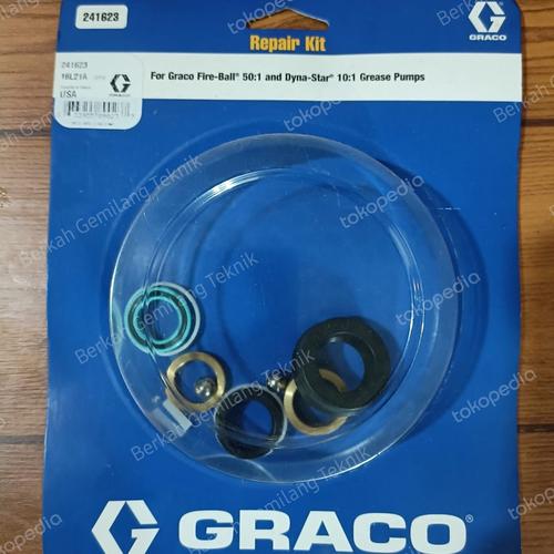 Jual Repair Kit Pump 241623 For Graco fireball and dynastar Grease Pump ...