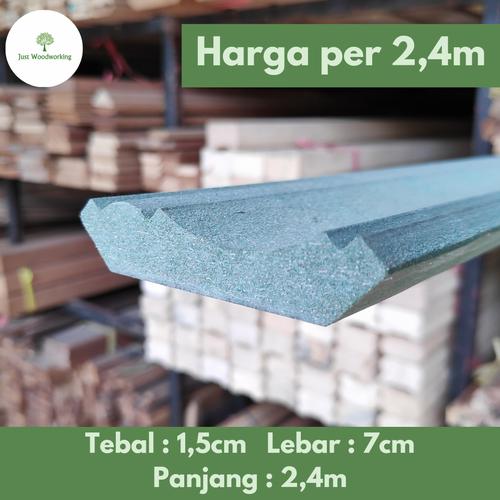 Jual JU-C2 LIST PLAFON HMR HIJAU WALL MOULDING WAINSCOTING WALL PANEL - PANJANG 2,4m - Kota ...