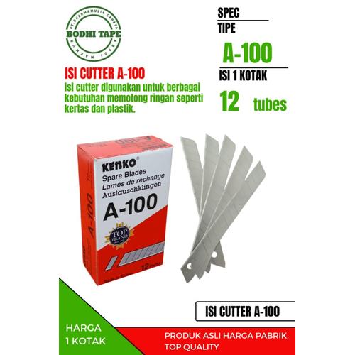 Jual Isi Cutter Kenko A-100 / isi Refill kater kenko A100 - PER TUBE ...