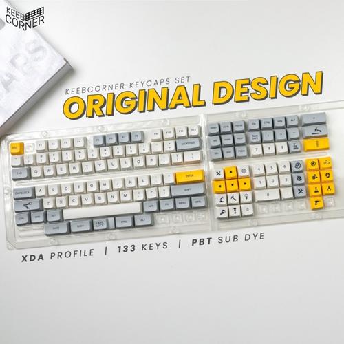 Jual Keycaps Original Design PBT Dye-subs 133 Set XDA Profile - Jakarta ...