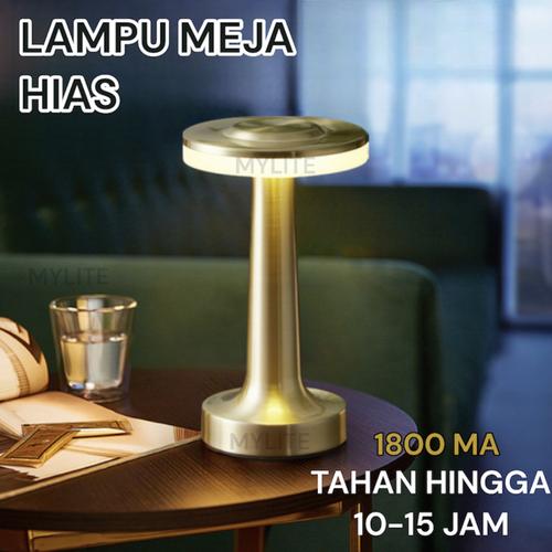 Jual Lampu Meja Bar LED Table Lamp Bar Resto Decorative 1800MA Gold ...